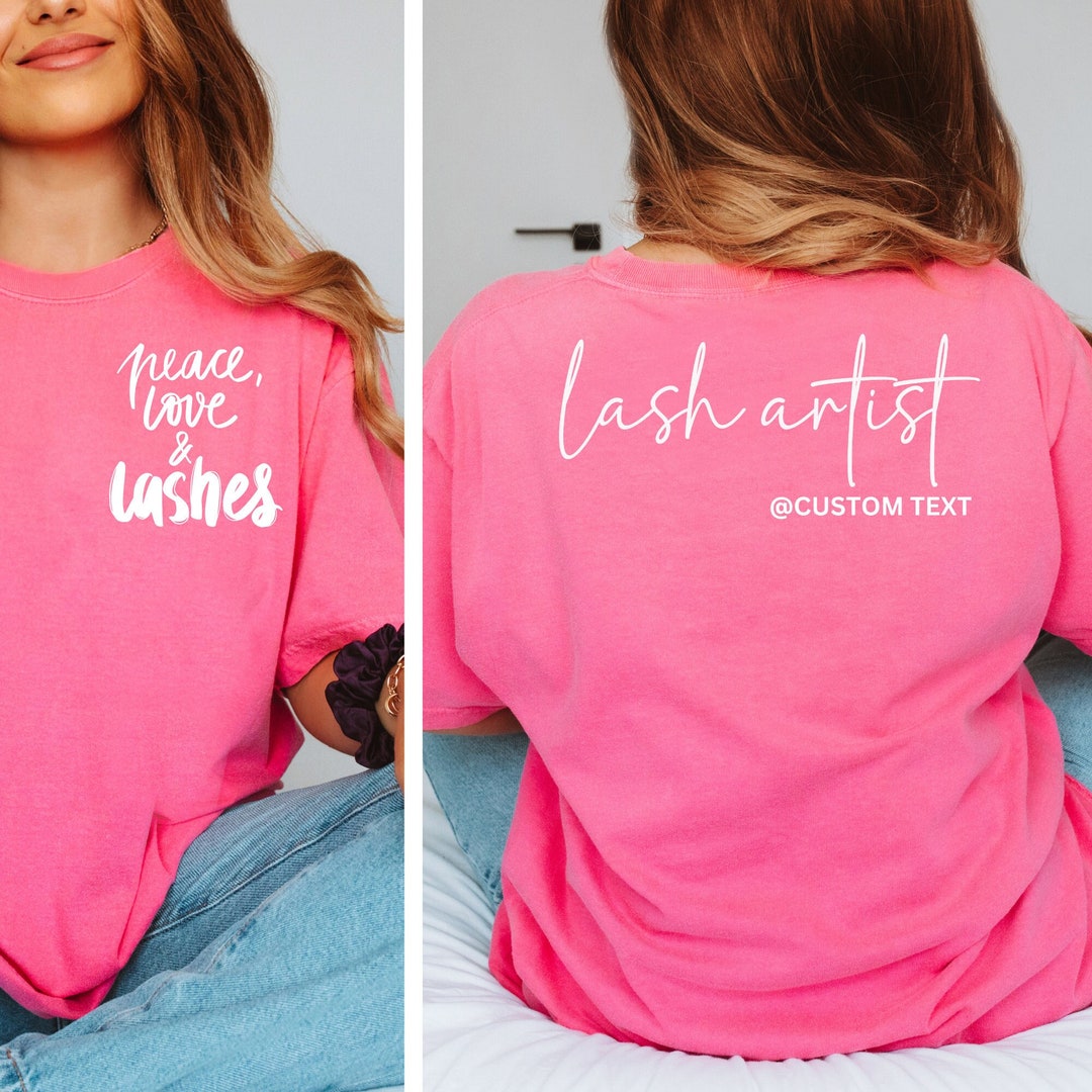 Custom Lash Artist Shirt, Personalized Lash Technician Shirt ...