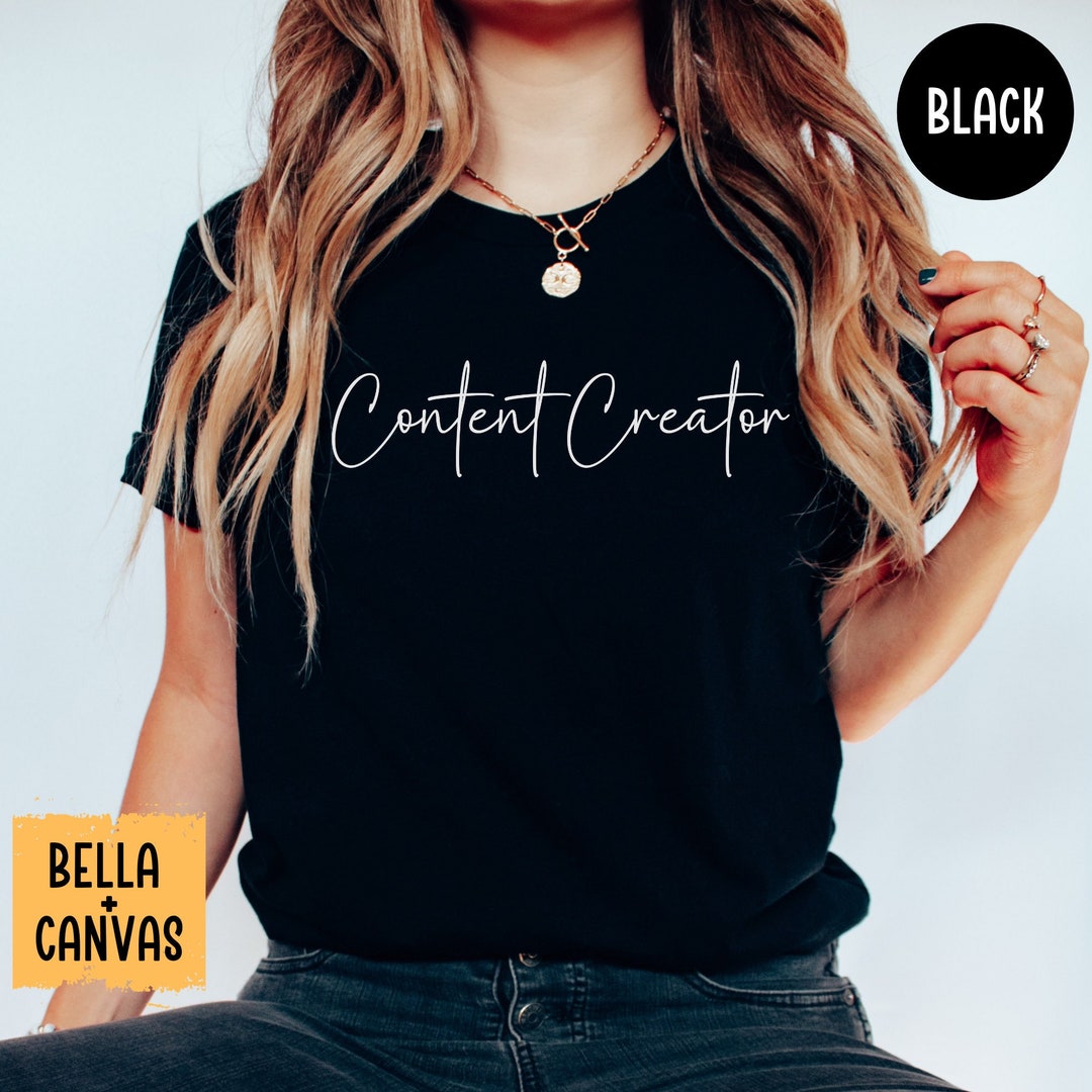 Content Creator Shirt, Content Creator Tshirt, Influencer Shirt, Gift ...