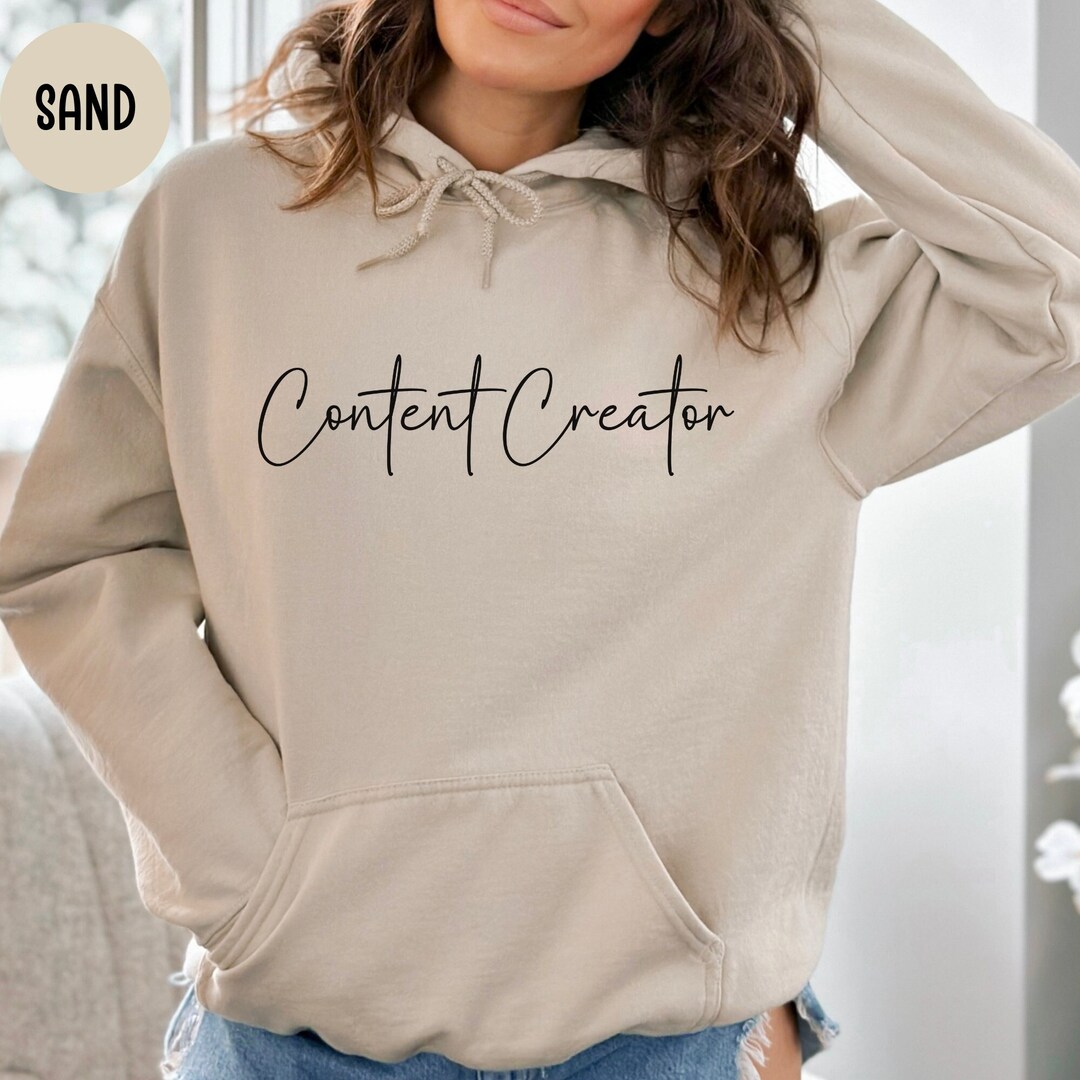 Content Creator Hoodie, Content Creator Sweatshirt, Influencer Sweatshirt, Gift for Influencer ...