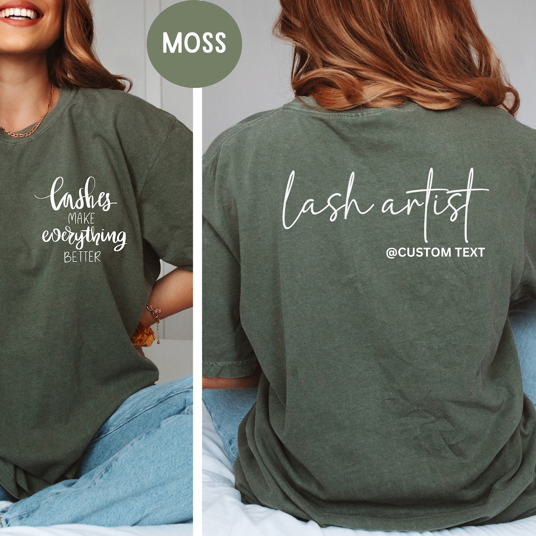 Custom Lash Artist Shirt, Personalized Lash Technician Shirt ...