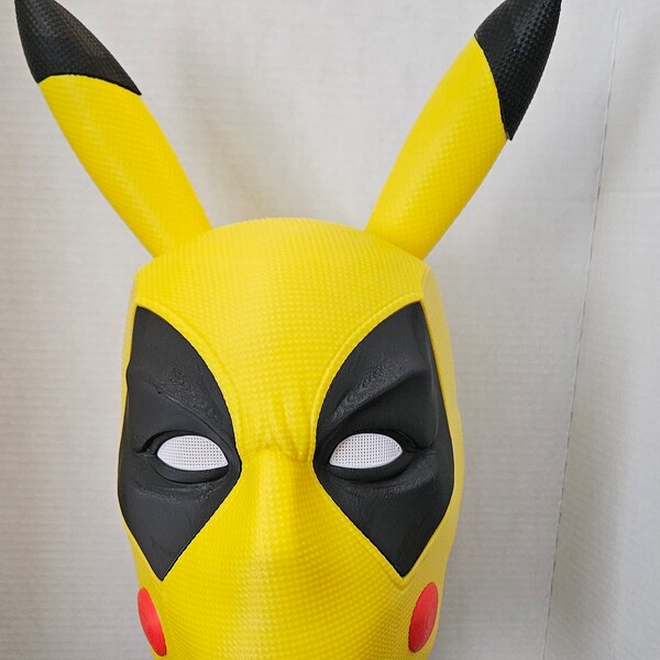 3d Printed Deadpool Pikachu Helmet - Etsy
