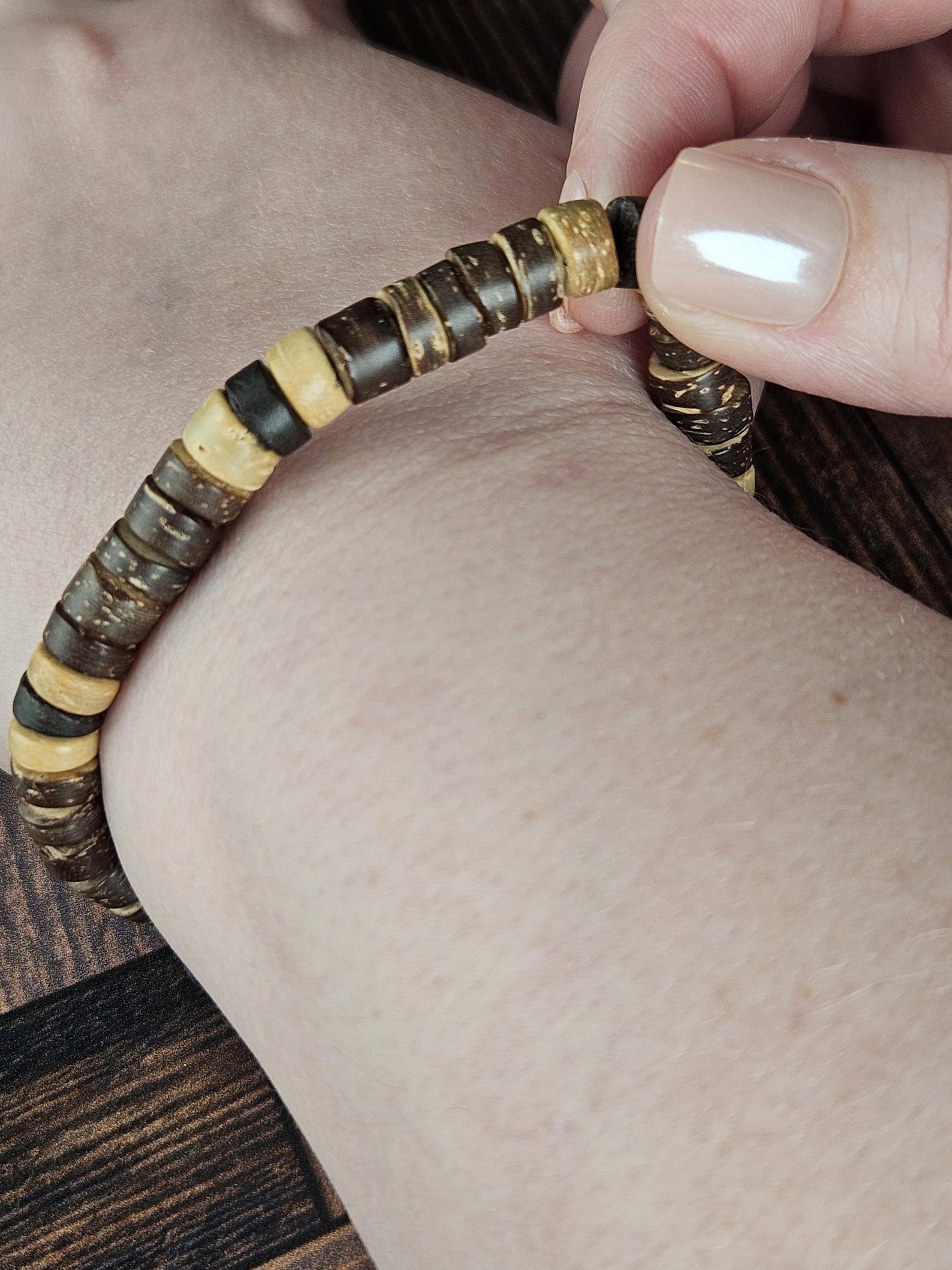 Brown Coconut Shell Bracelet | Coco Beaded | Summer Swim Adventure ...
