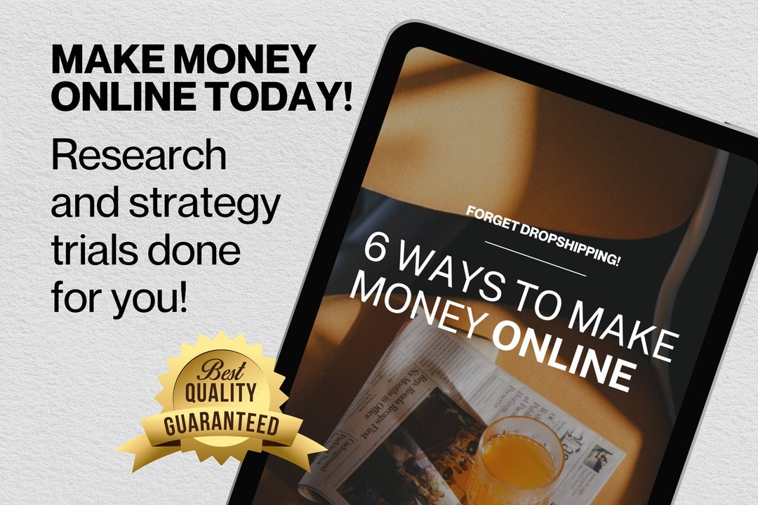 A Guide to 6 Ways to Make Money Online Today Online Entrepreneurs - Etsy