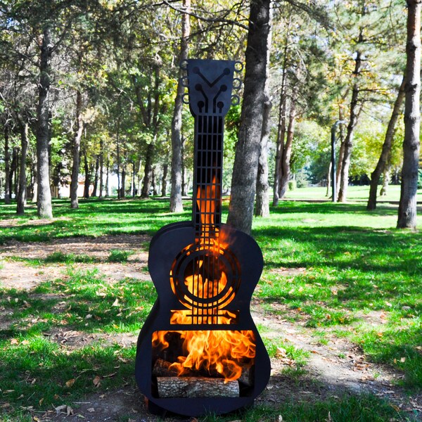 Guitar Shaped Fire Pit - Etsy