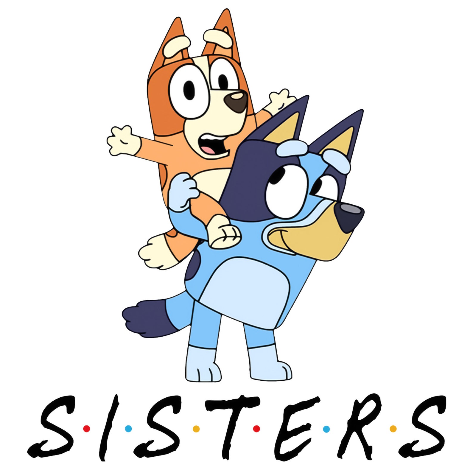 Bluey Sisters Png Bluuey Bingo Png Cut Files for Cricut - Etsy
