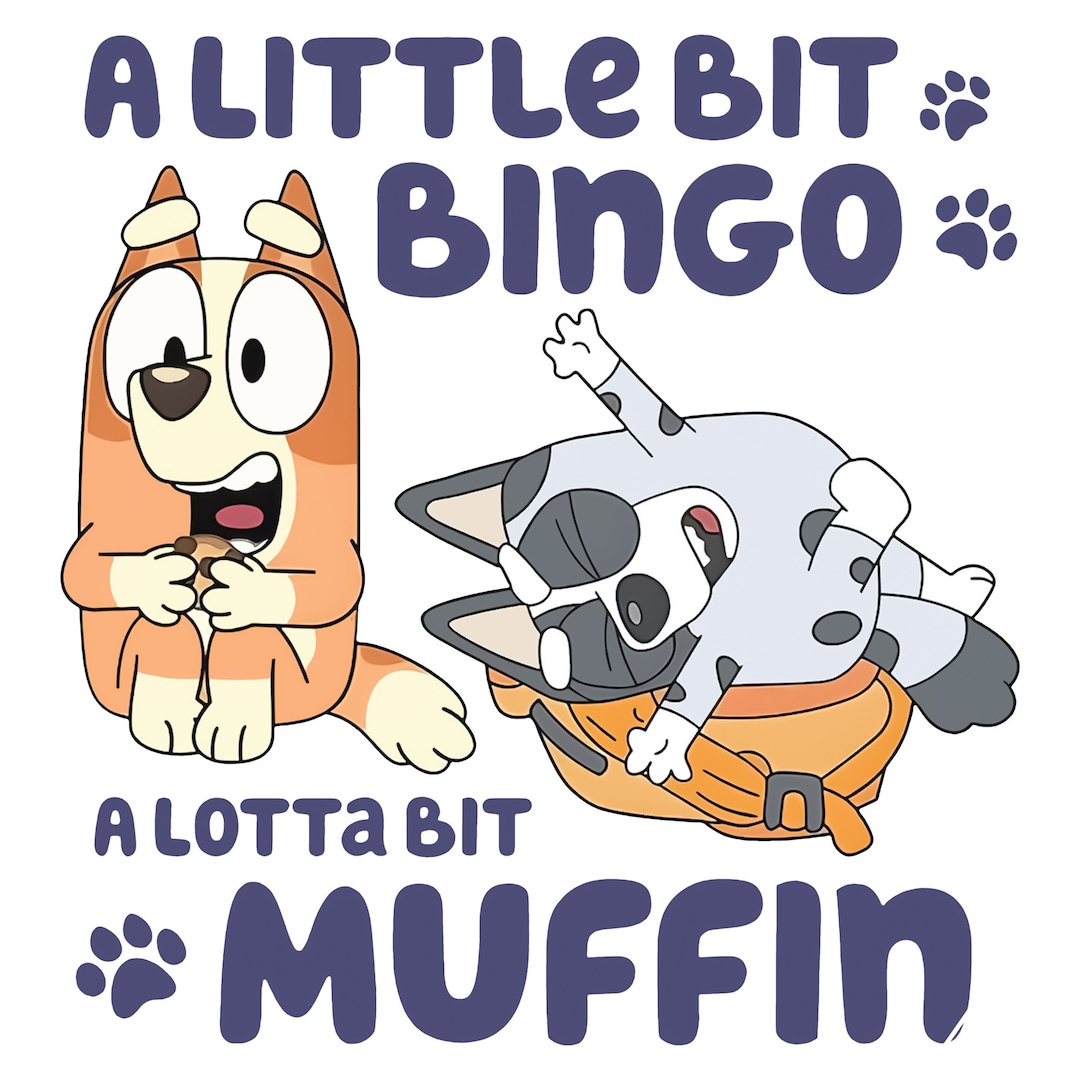 Funny Bluey Png Bluey Bingo SVG Bluey Bingo Png Bluey - Etsy