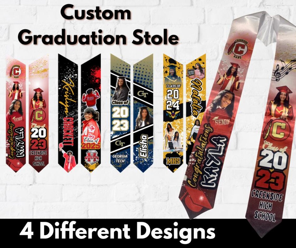Class of 2025 Graduation Stoles, Graduation Stoles, Grad Stoles, Custom ...