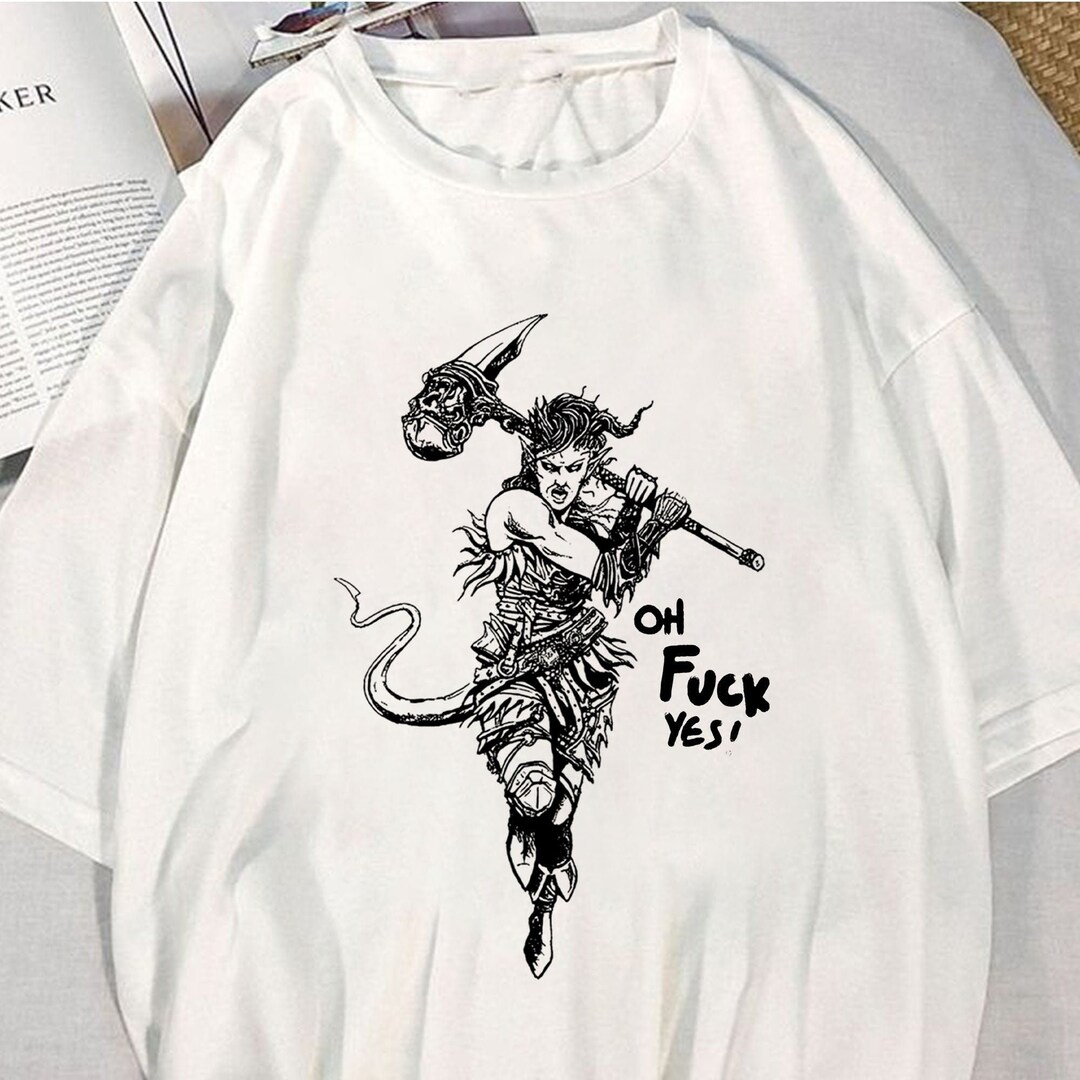 Karlach Oh FK Yes Shirt, Baldurs Gate 3 Karlach Barbarian Sweatshirt ...