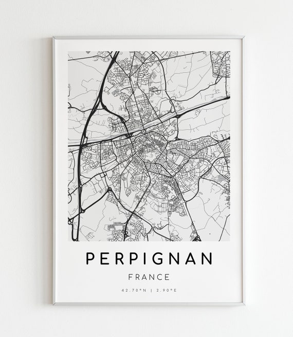 Perpignan France Map