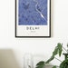 DELHI India Map Print | Map of Delhi | Digital Wall Art | Delhi City ...