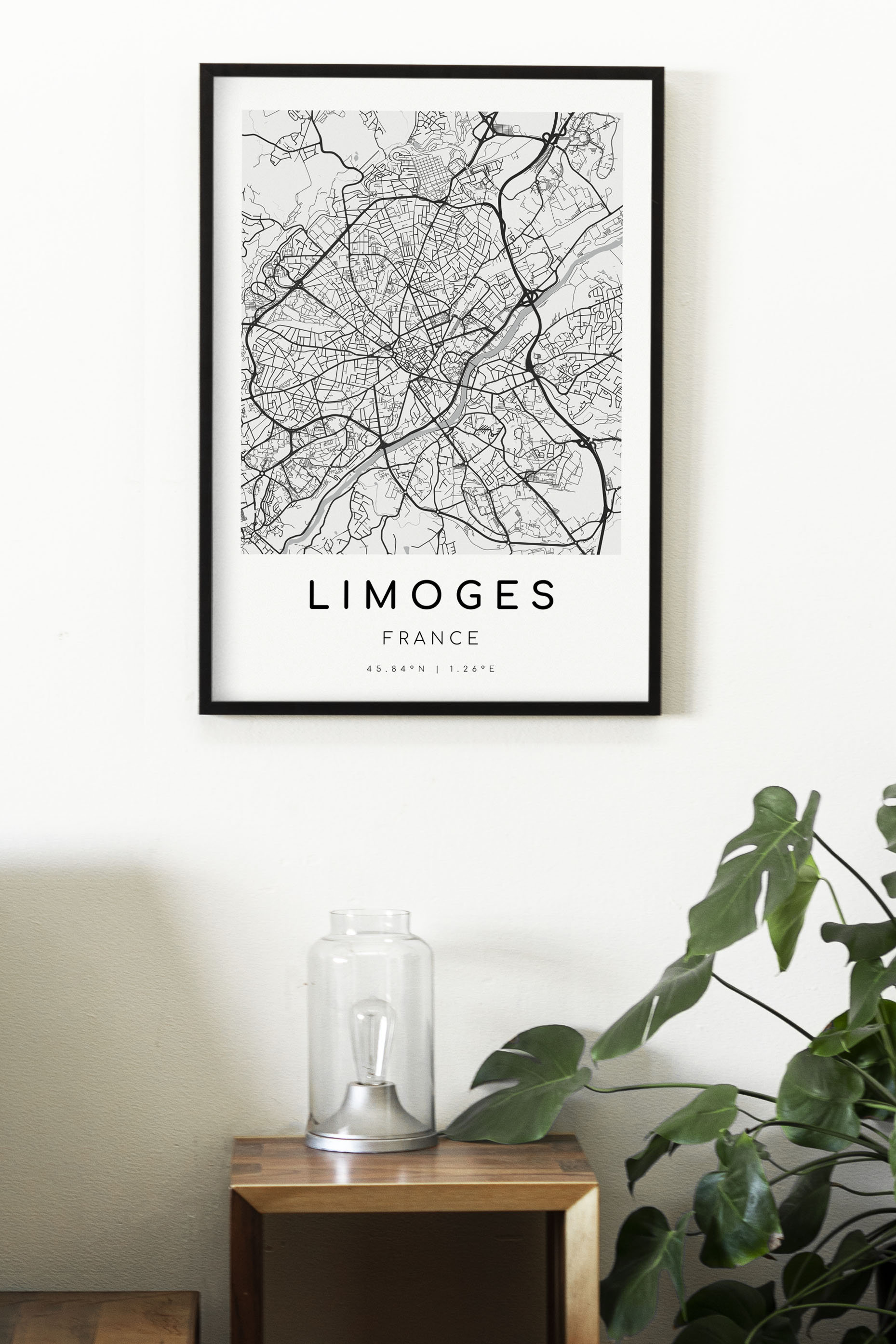 LIMOGES France Map Print Map of Limoges Digital Wall Art - Etsy