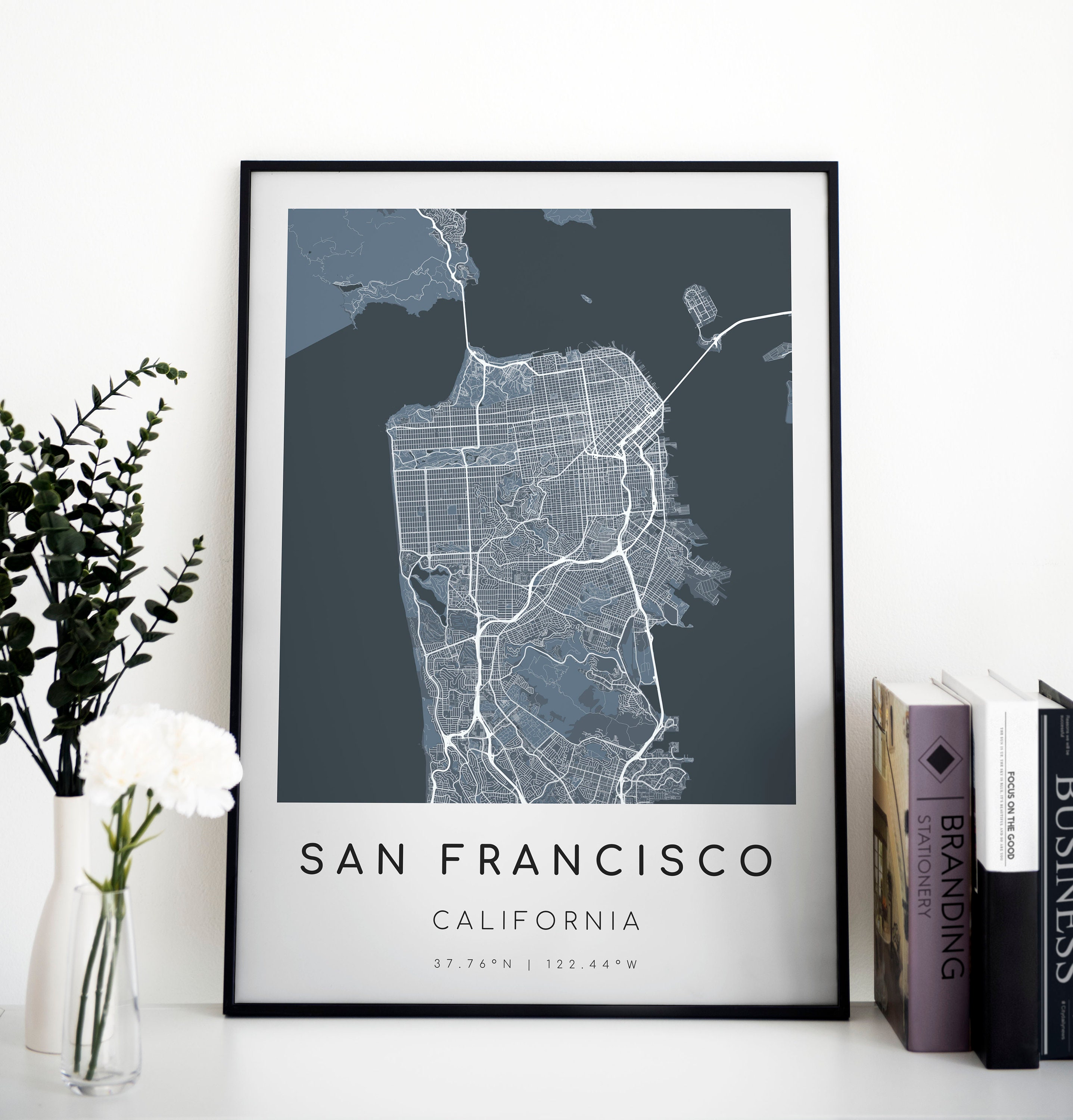 San Francisco California Map Print | Map of San Francisco | Digital ...