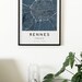 RENNES France Map Print Map of Rennes Digital Wall Art Rennes City Map ...