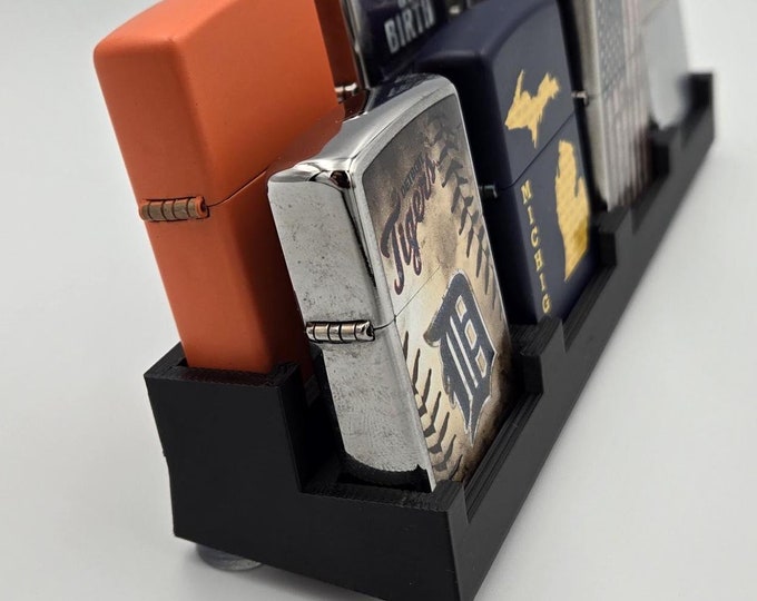 Display Case for 12 Zippo Lighters,detachable Lighters Box,vertical Zippo Box,zippo Rack,zippo ...