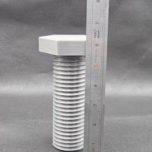 Novelty 3D Printed Plastic Bolt and Nut Storage Tube Container Holds ...