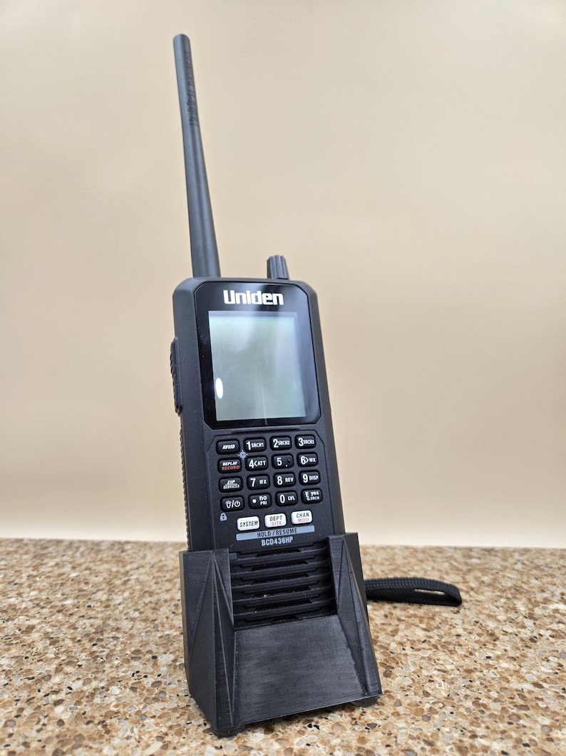 3D Print File for Uniden BCD436HD Radio Scanner Angled Stand Mount STL ...