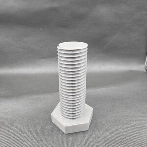 Novelty 3D Printed Plastic Bolt and Nut Storage Tube Container Holds ...