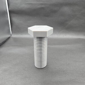 Novelty 3D Printed Plastic Bolt and Nut Storage Tube Container Holds ...