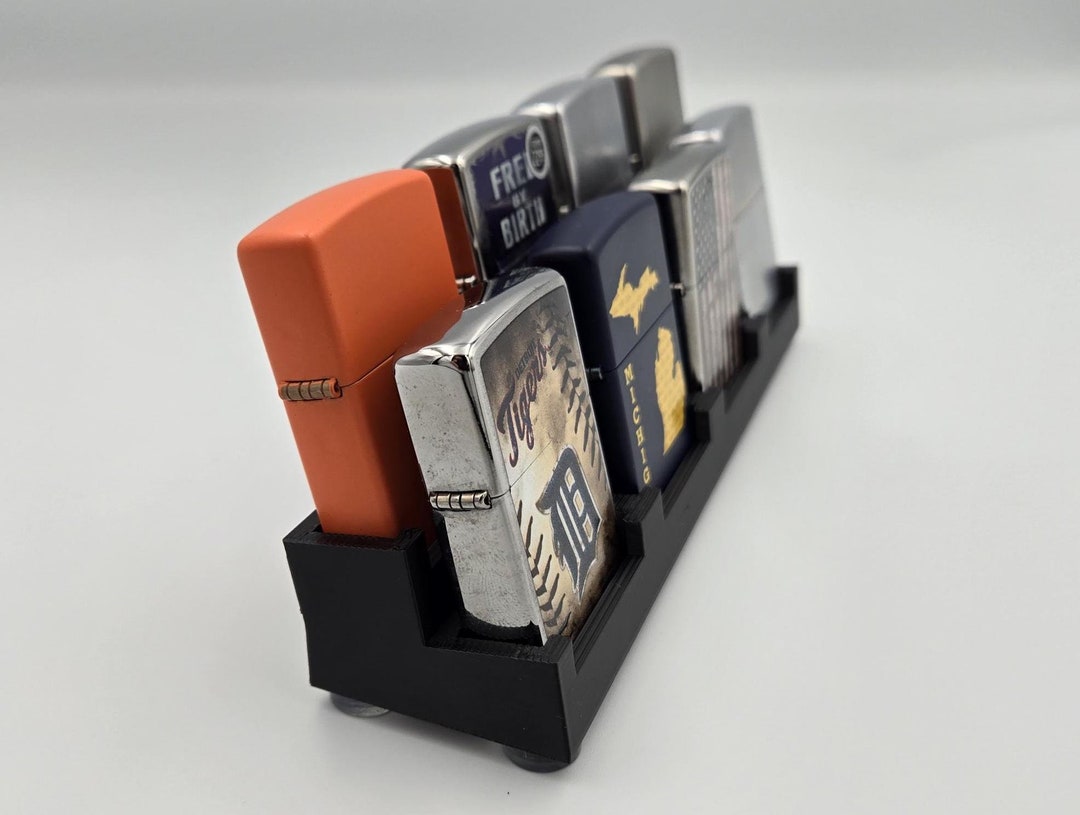 Zippo Display Holder Holds 8 Angled Version 3D Printed Product - Etsy