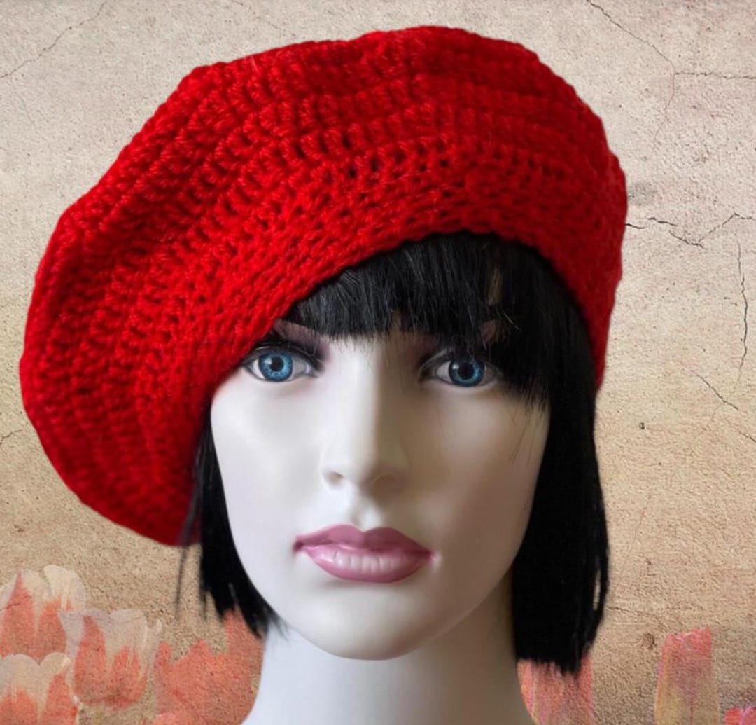 A Passionate and Vibrant Red Beret Handcrafted and Inspired by French ...