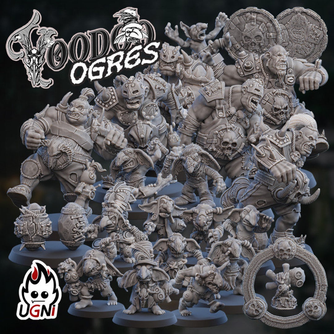 Full Ogres Team voodoo Style Ugni Compatible Bloodbowl - Etsy