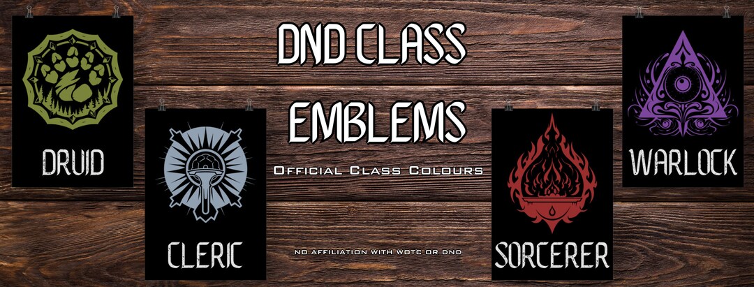 D&D Class Poster - Etsy