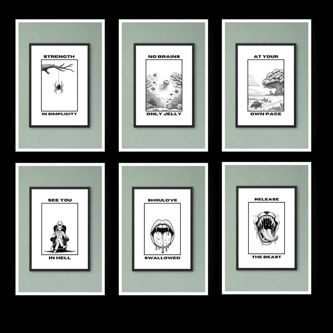 Minimalist Posters - Meme, Motivational, Funny - Etsy