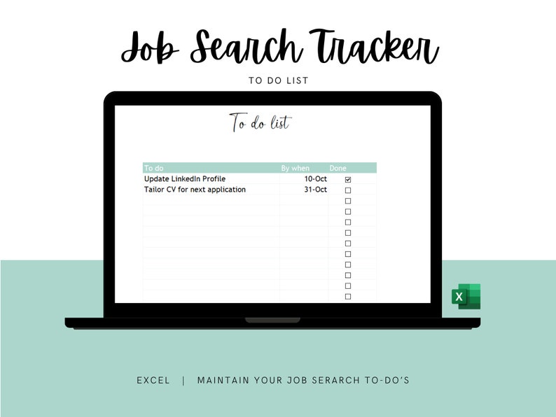 Excel Job Search Tracker Job Application and Network Tracking ...