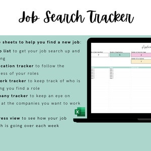 Excel Job Search Tracker | Job Application and Network Tracking ...