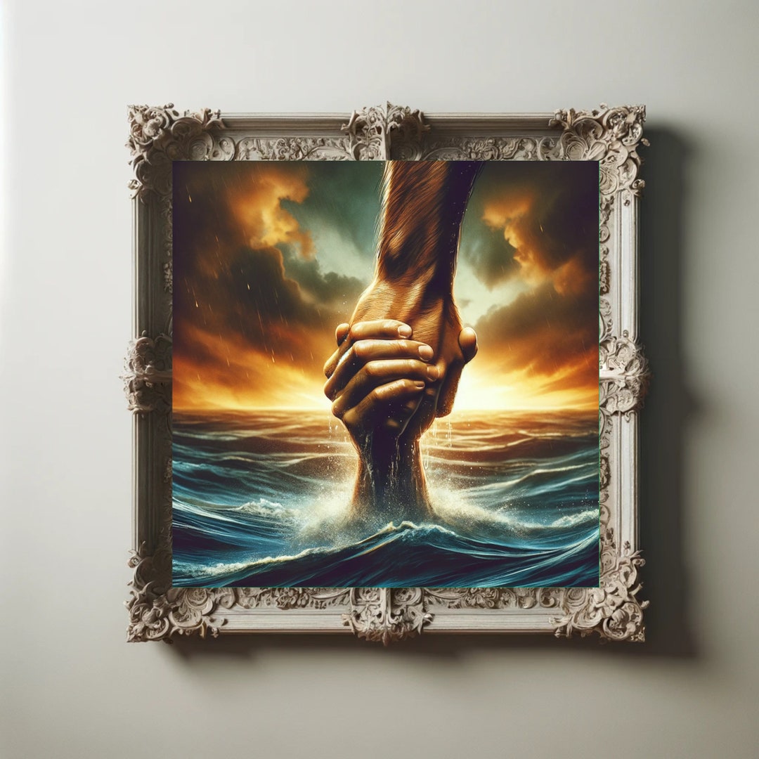 You Raise Me Up. Jesus Saves With Religious Symbolism. Christian ...
