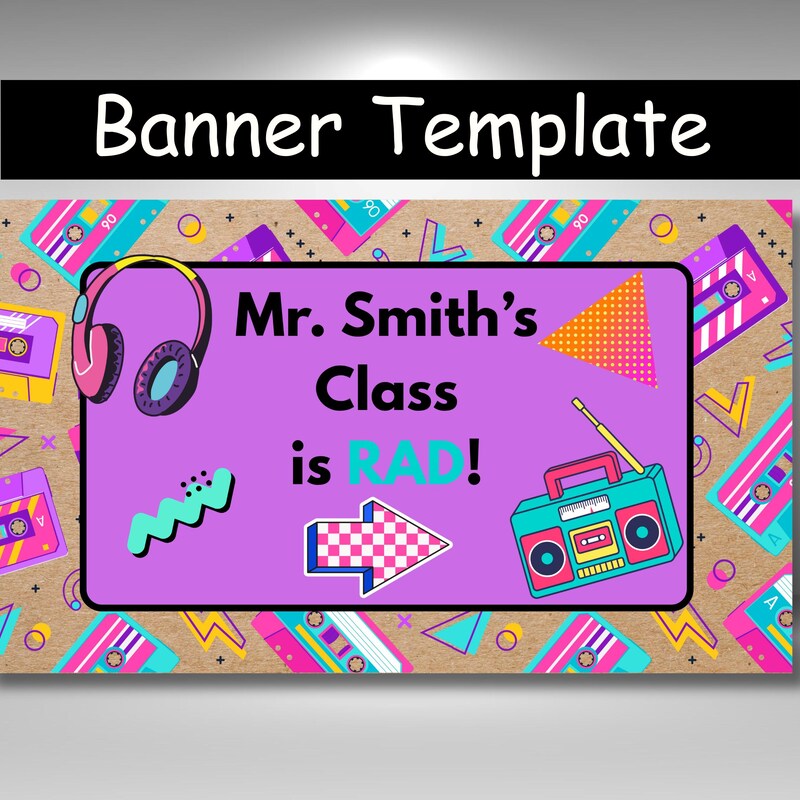 90s Theme Classroom Decor - Etsy