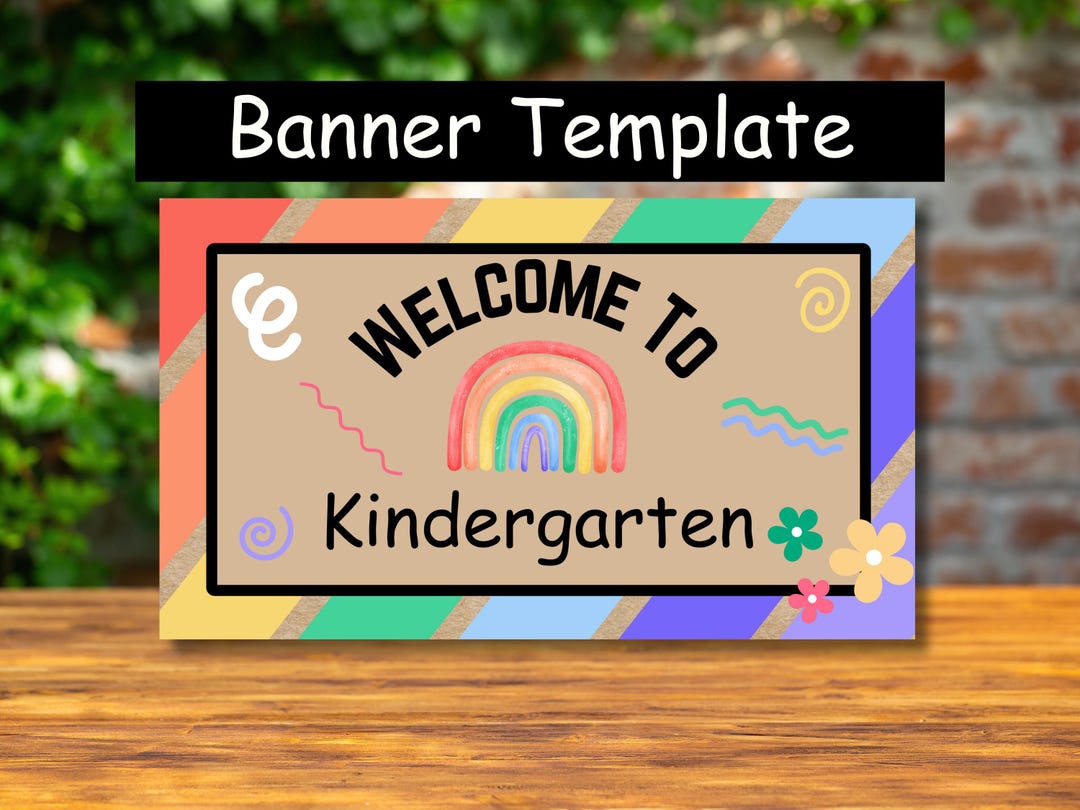 Back to School Banner – Painted Banner Template | 60x35" Canva Design ...