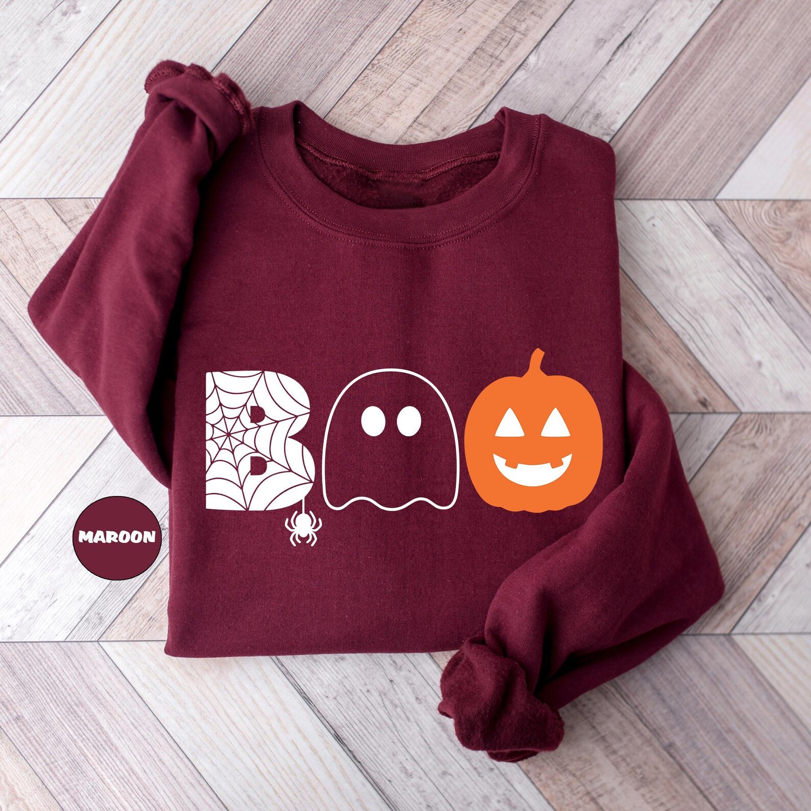 Halloween Boo Sweatshirt, Halloween Ghost Hoodie, Pumpkin Halloween ...