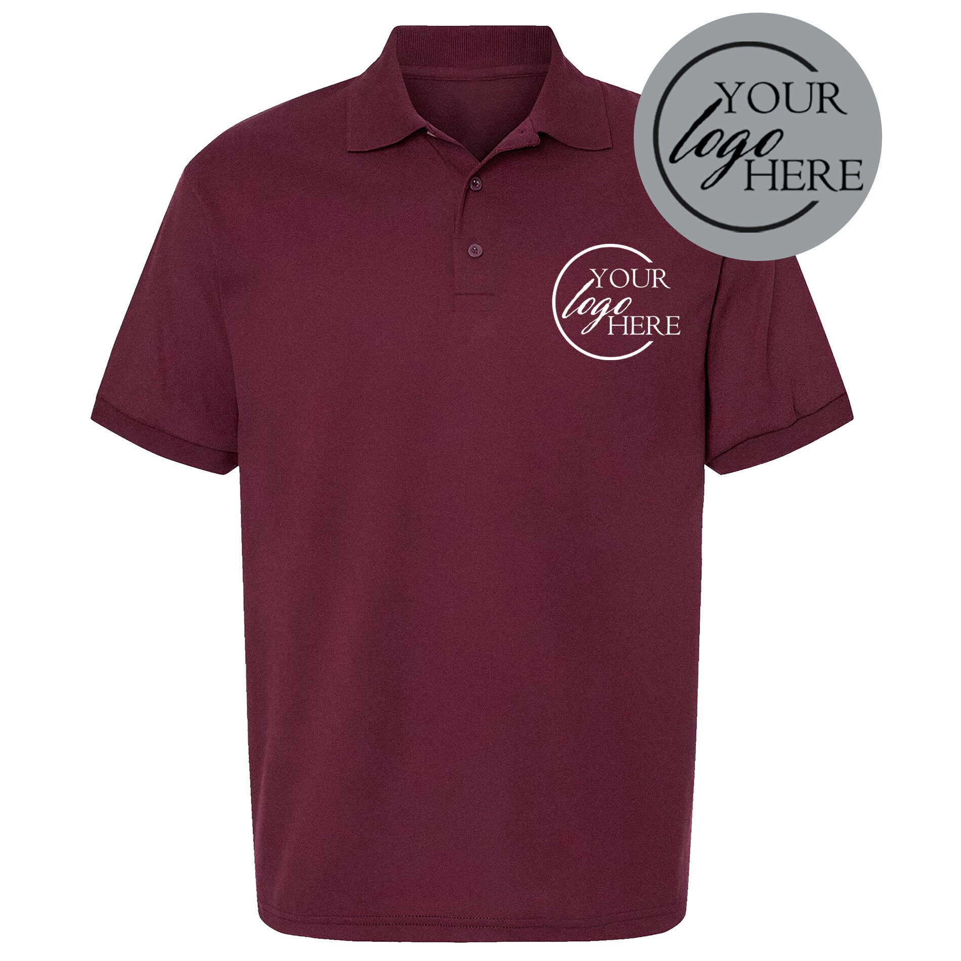 Custom Polo T-shirt, Personalized Logo Shirt, Business Logo Polo Tees ...