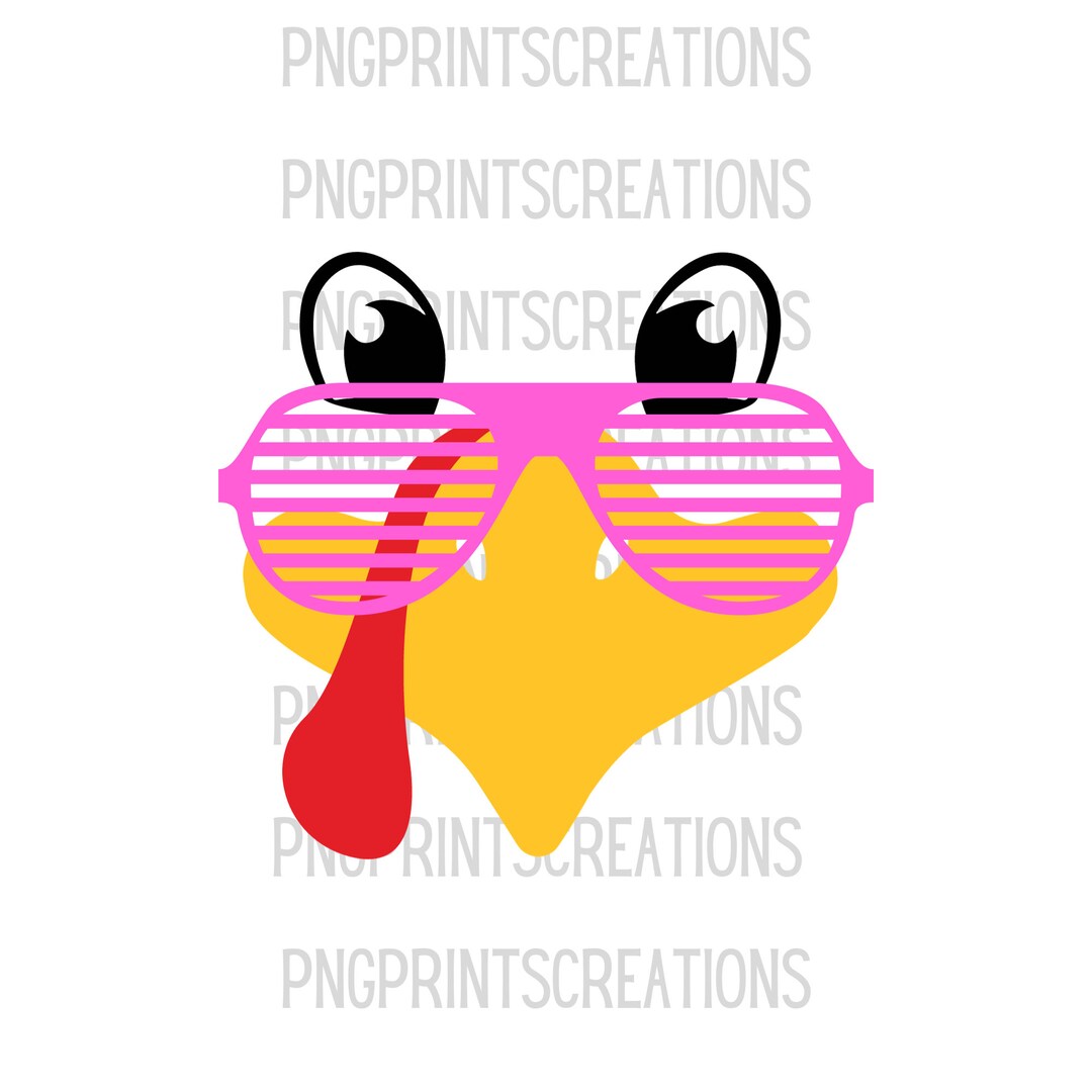 Pink Party Turkey PNG, DTF Transfer, Sublimation, Transparent, Fall ...