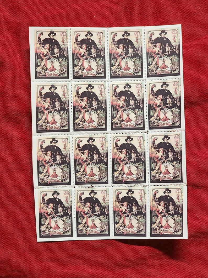 Roger Rabbit Stamp Sheets X 16 Pcs - Etsy