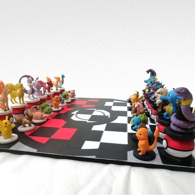 Pokemon Chess 3d Print Collector Set - Etsy