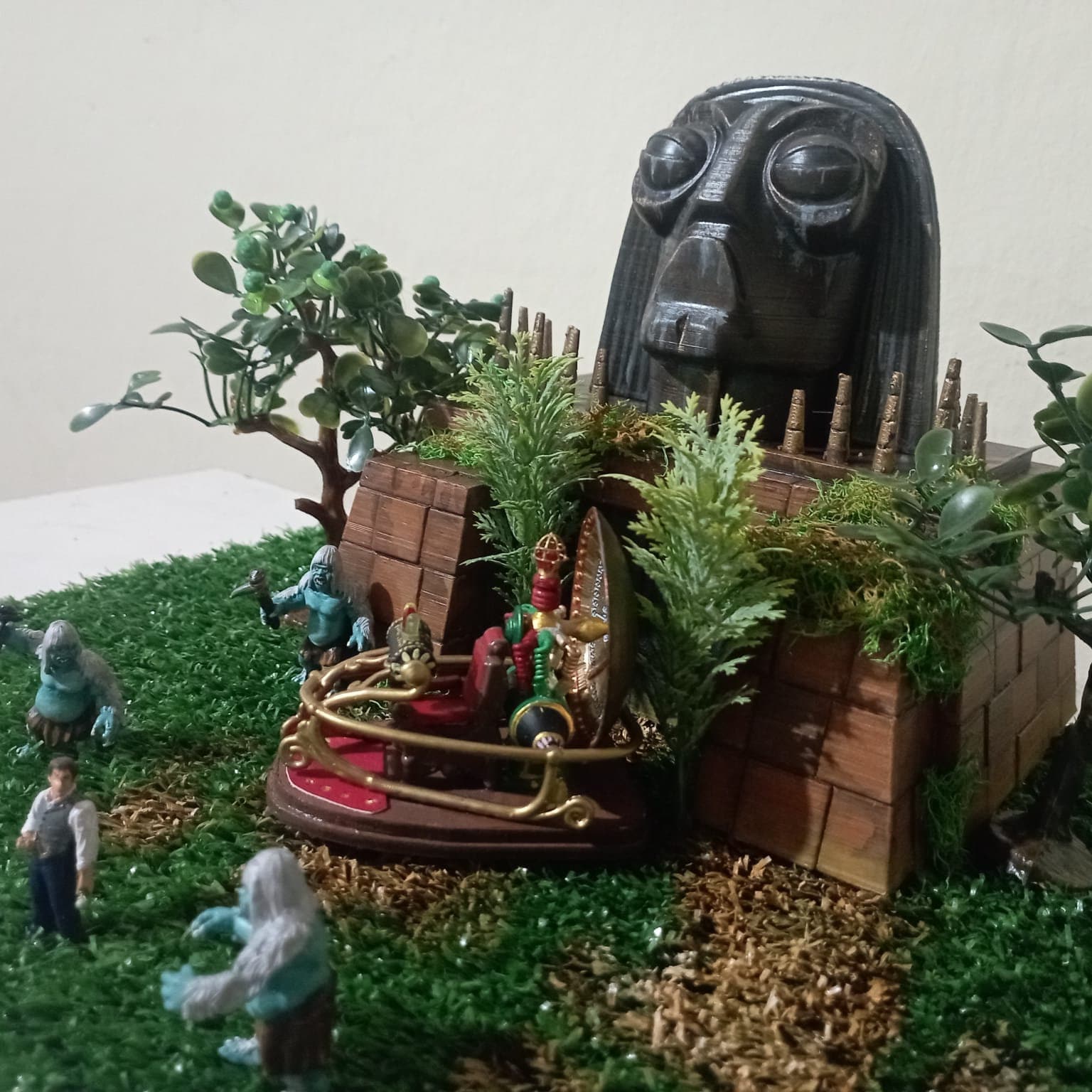 The H.G. Wells Time Machine and Morlock Sphinx Diorama 1/58 Scale ...