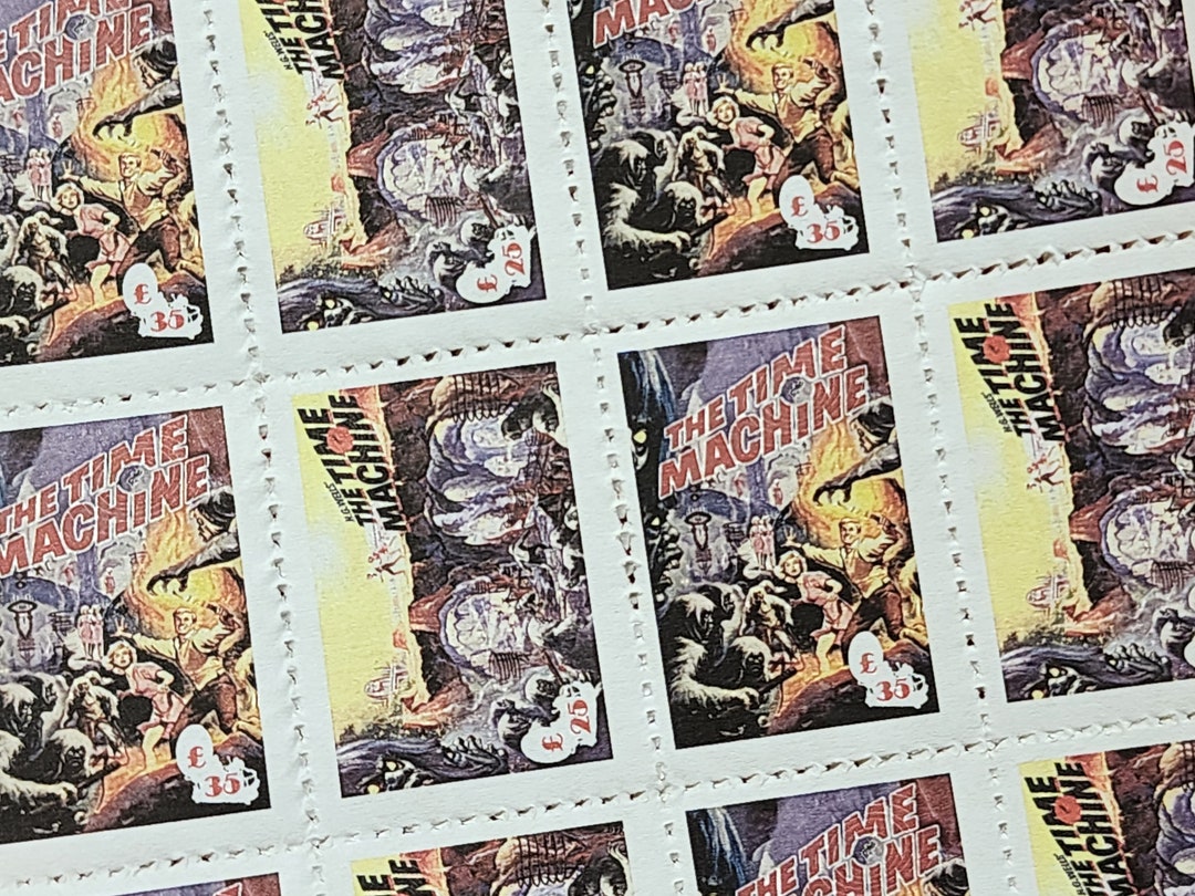 HG Wells' the Time Machine Stamp Sheets X 16 Pcs - Etsy