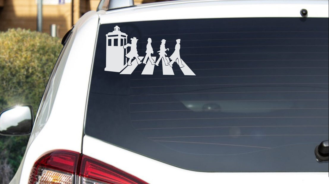 Doctor Who Abbey Road Window Car Vinyl Decal Water Proof, 10 Inches - Etsy