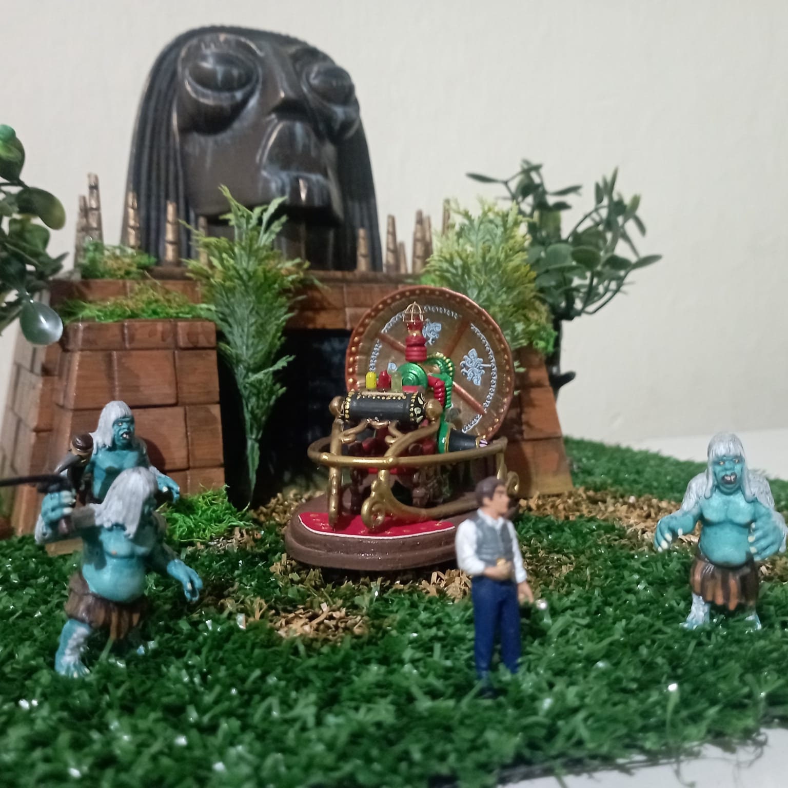 The H.G. Wells Time Machine and Morlock Sphinx Diorama 1/58 Scale ...