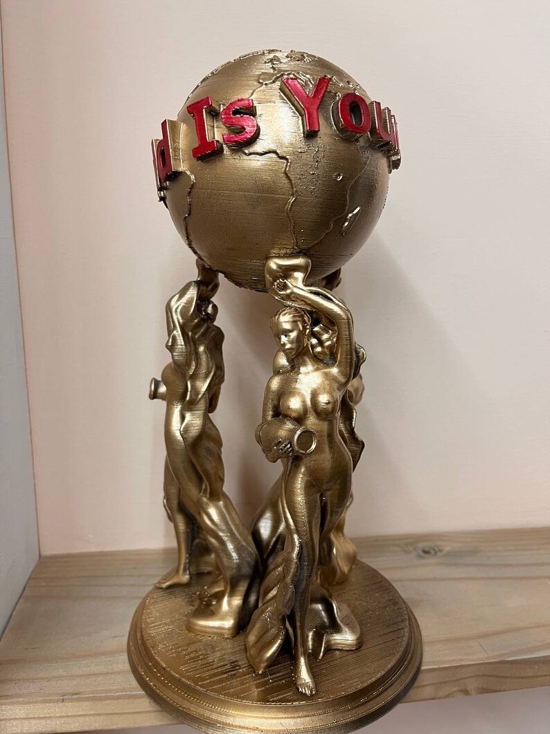 The World is Yours Scarface Statue 3D Printed Model 12 Inches Tall - Etsy