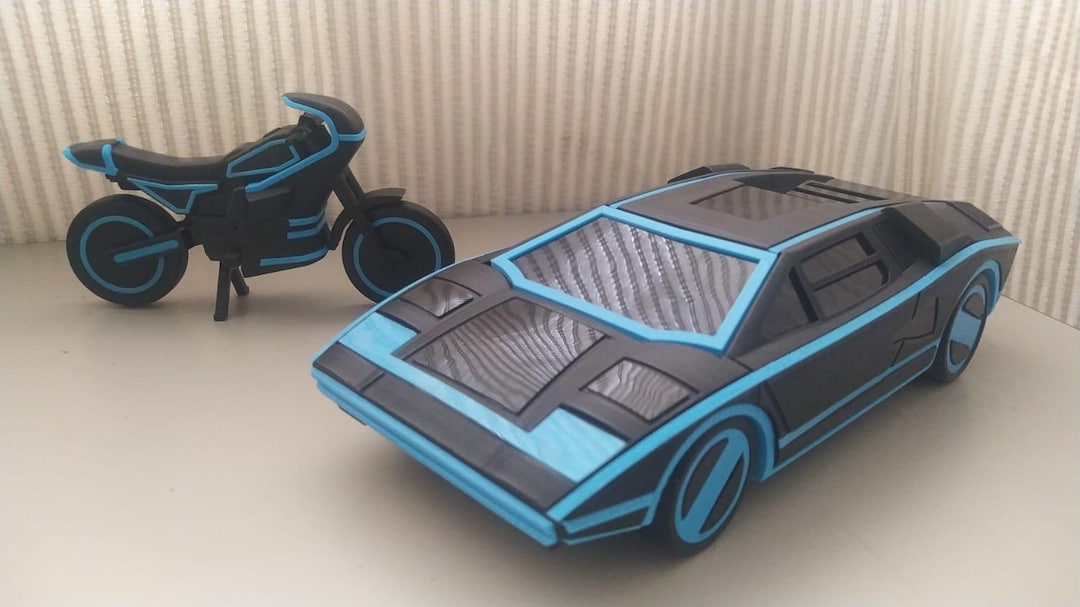 AUTOMAN Car and Motorcycle Set 1/18 Scale 3D Print Model - Etsy