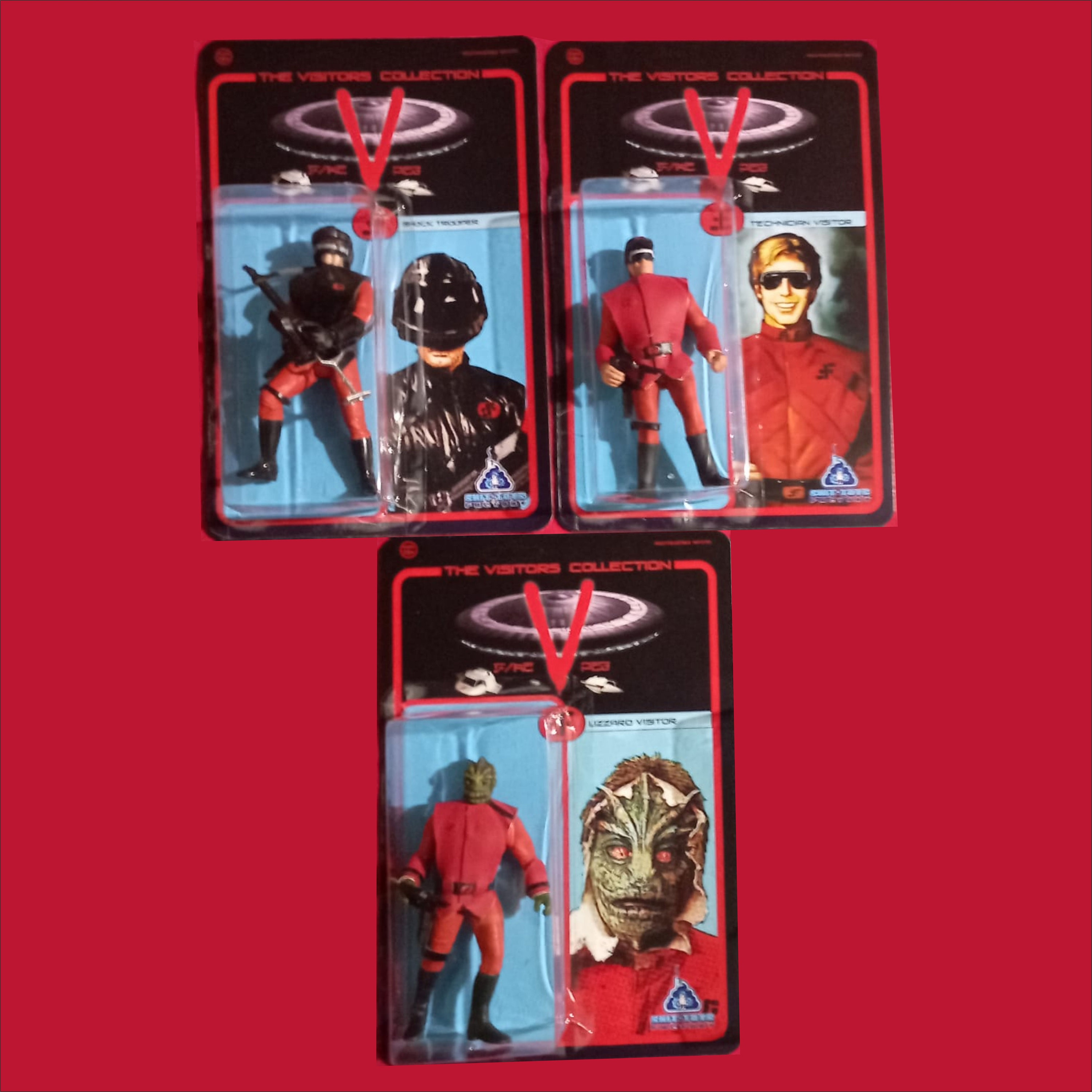 V the Final Battle Visitors 3.75 Inches Set X 3 Toys Reptile, Shock ...