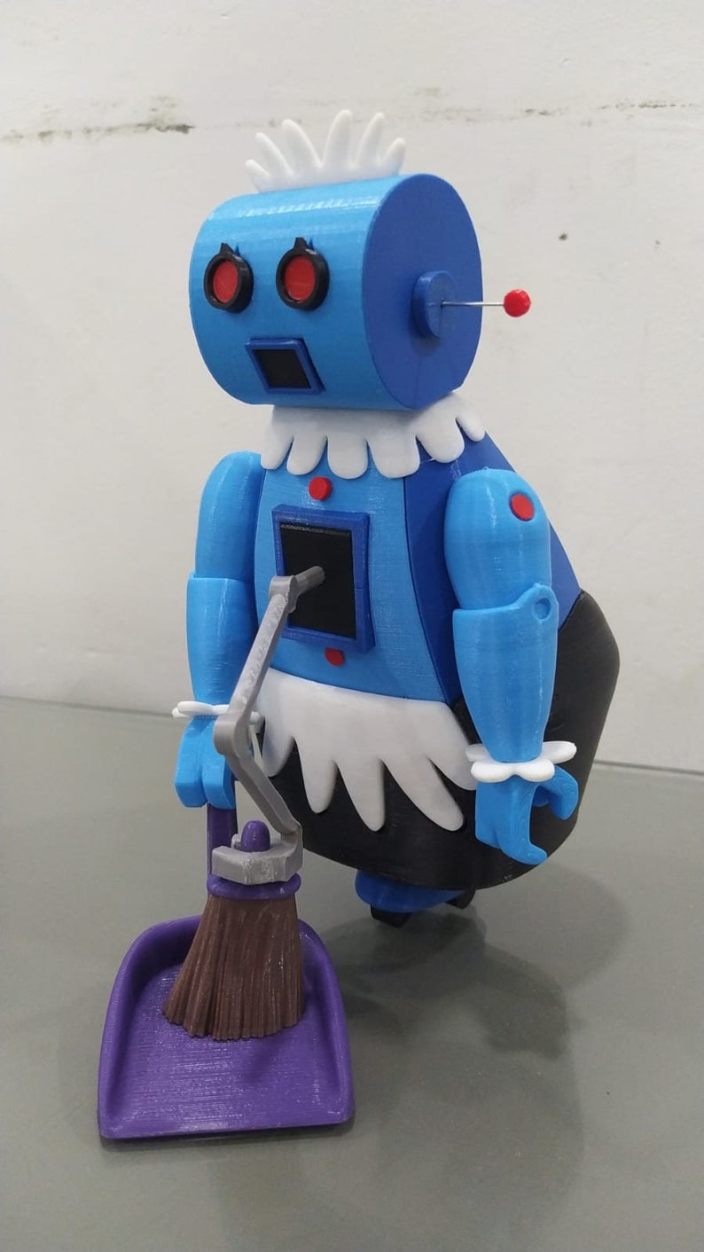 The Jetsons' Rosie Robot 7' + Accessories, Scale Model - Etsy