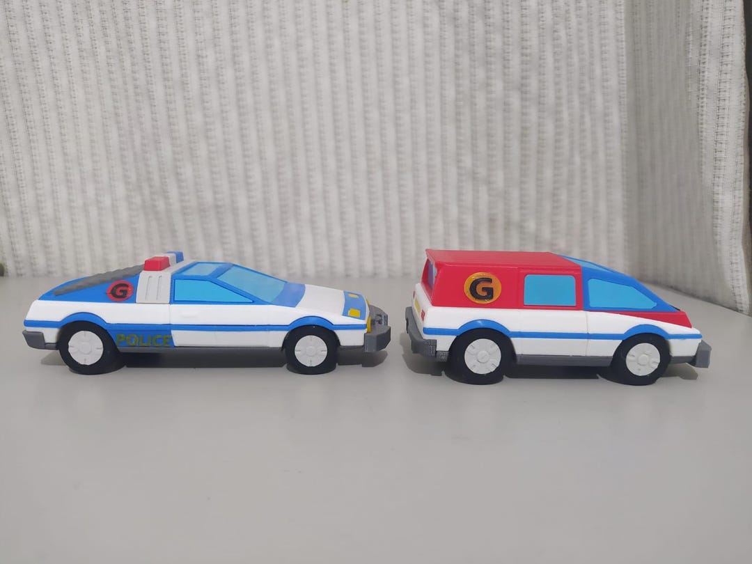 Inspector Gadget 3D Print Model Car Set: Gadgetmobile & Van (1/24 Scale ...