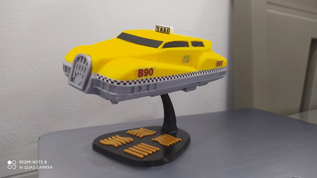 Fifth Element Korben Dallas Yellow Cab 1/24 Scale 3D Print Model - Etsy