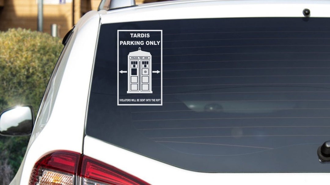 TARDIS Parking Window Car Vinyl Decal Water Proof, 10 Inches - Etsy