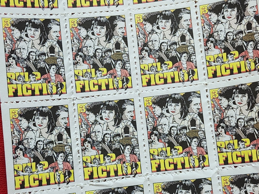 Pulp Fiction Stamp Sheets X 16 Pcs - Etsy