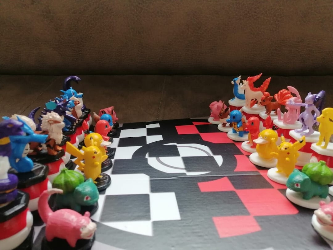 Pokemon Chess 3d Print Collector Set - Etsy